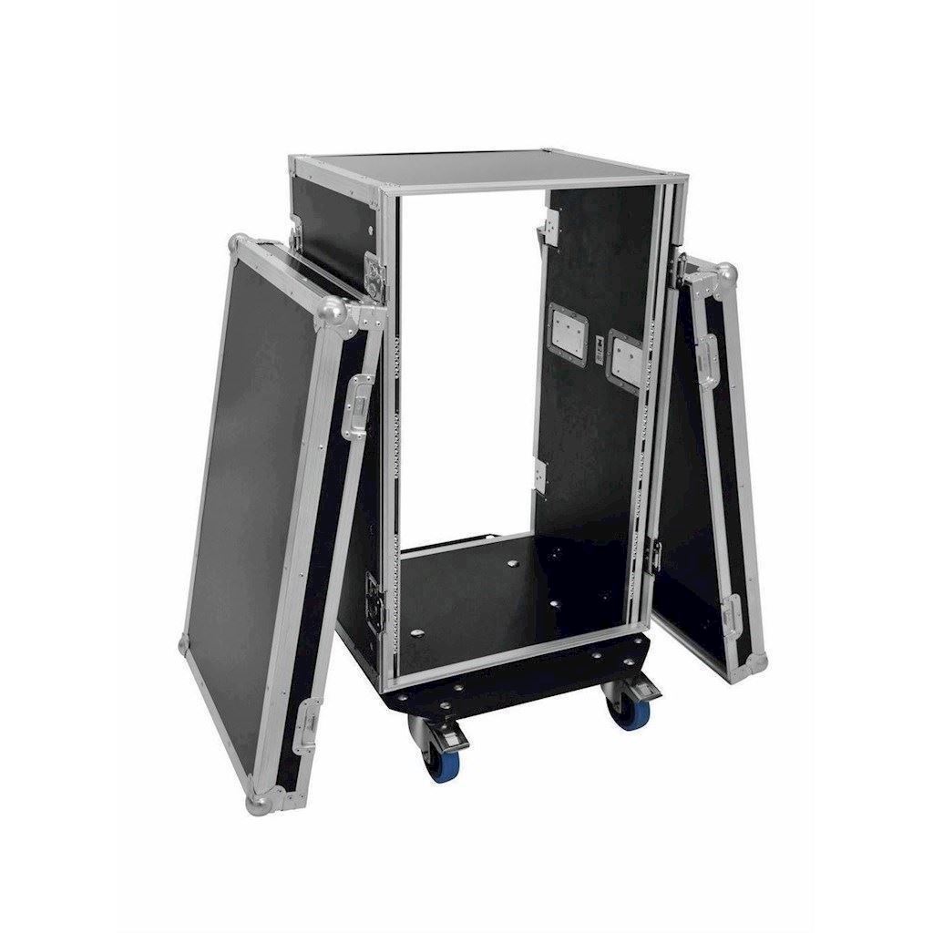 Køb Flightcase rack. 18 unit. 45 cm. Professionel kvalitet. Med hjul ...
