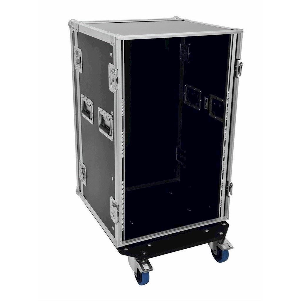 Køb Flightcase rack. 18 unit. 45 cm. Professionel kvalitet. Med hjul ...