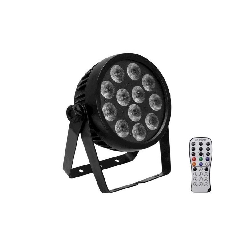 Køb EUROLITE LED 7C-12 Silent Slim Spot RGBA/CW/WW+UV LEDs (7in1) hos ...